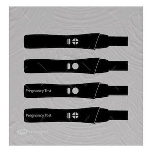 Cuatro pruebas de embarazo Vector Image SVG Archivos de corte digital ...