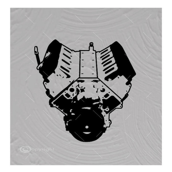 Engine Block Svg - Etsy