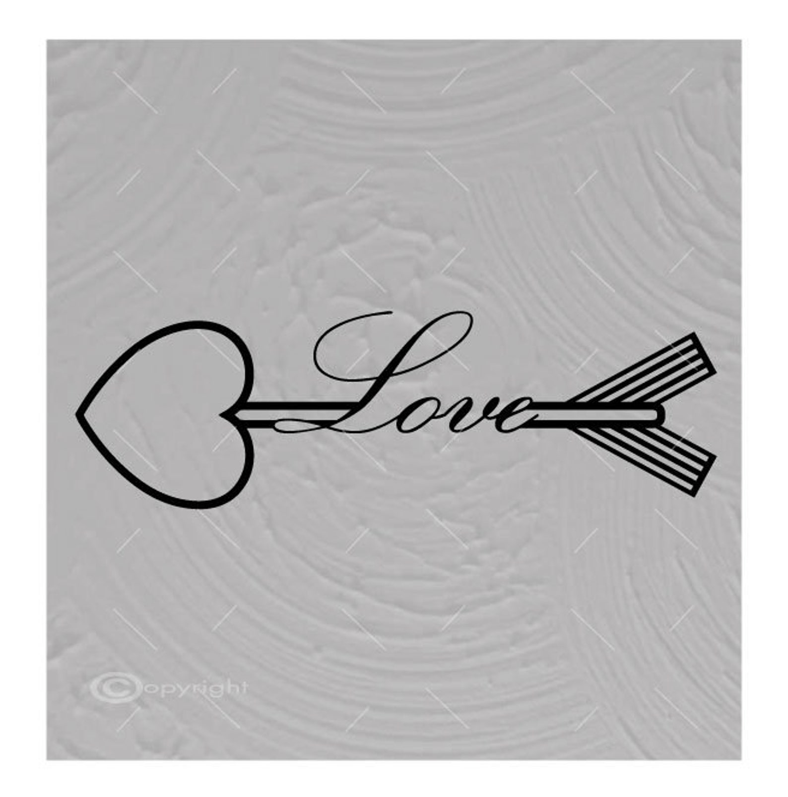 Love Arrow Vector Image SVG Files Digital Cutting Files Ai - Etsy