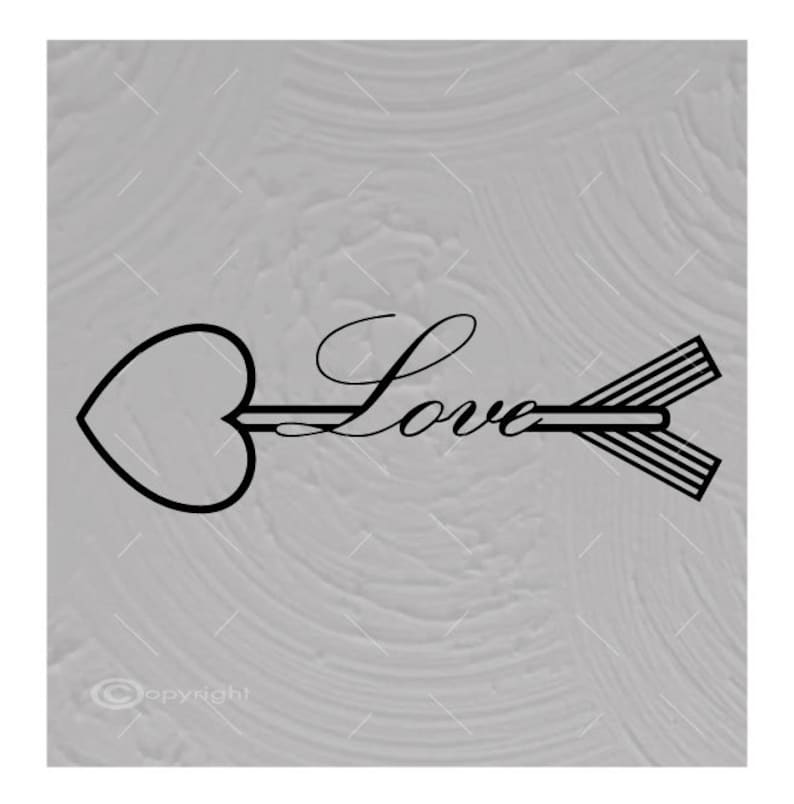 Love Arrow Vector Image SVG Files Digital Cutting Files Ai - Etsy
