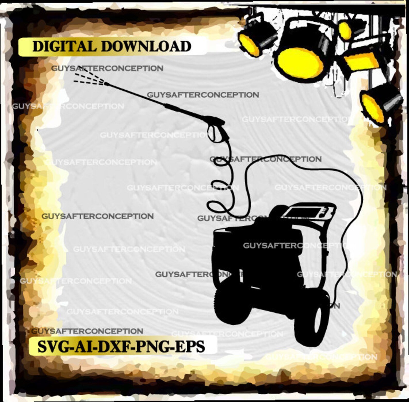 Pressure Washer Sprayer Vector Image SVG Files Digital Cutting - Etsy