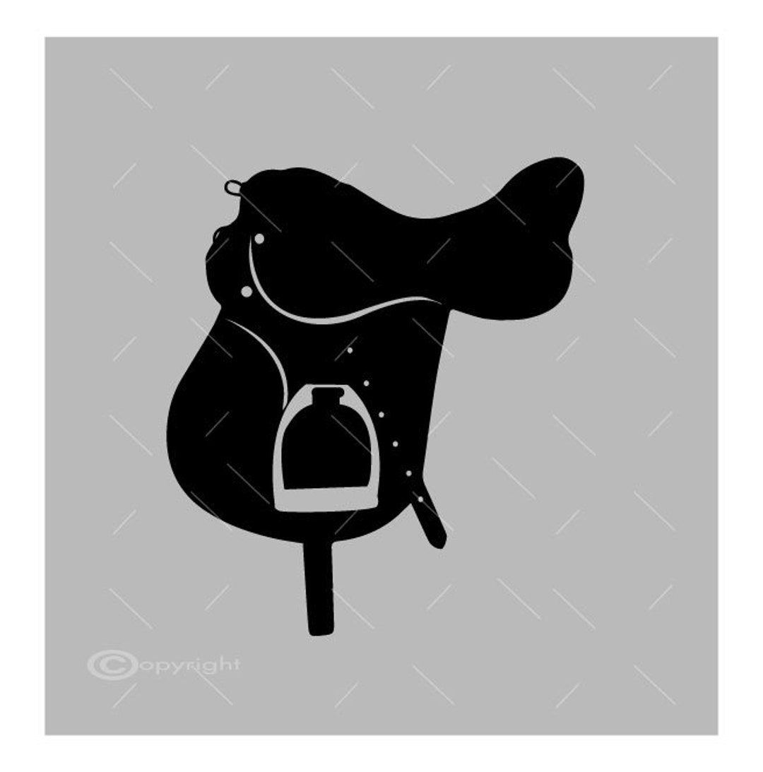 Horse Saddle Vector Images SVG Files Digital Cutting Files Ai - Eps ...