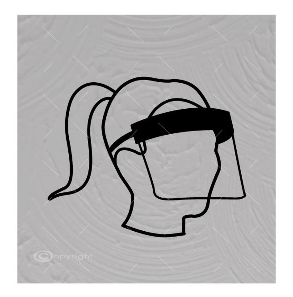 Face Shield Vector Image SVG File Digital Cutting File Ai - Etsy