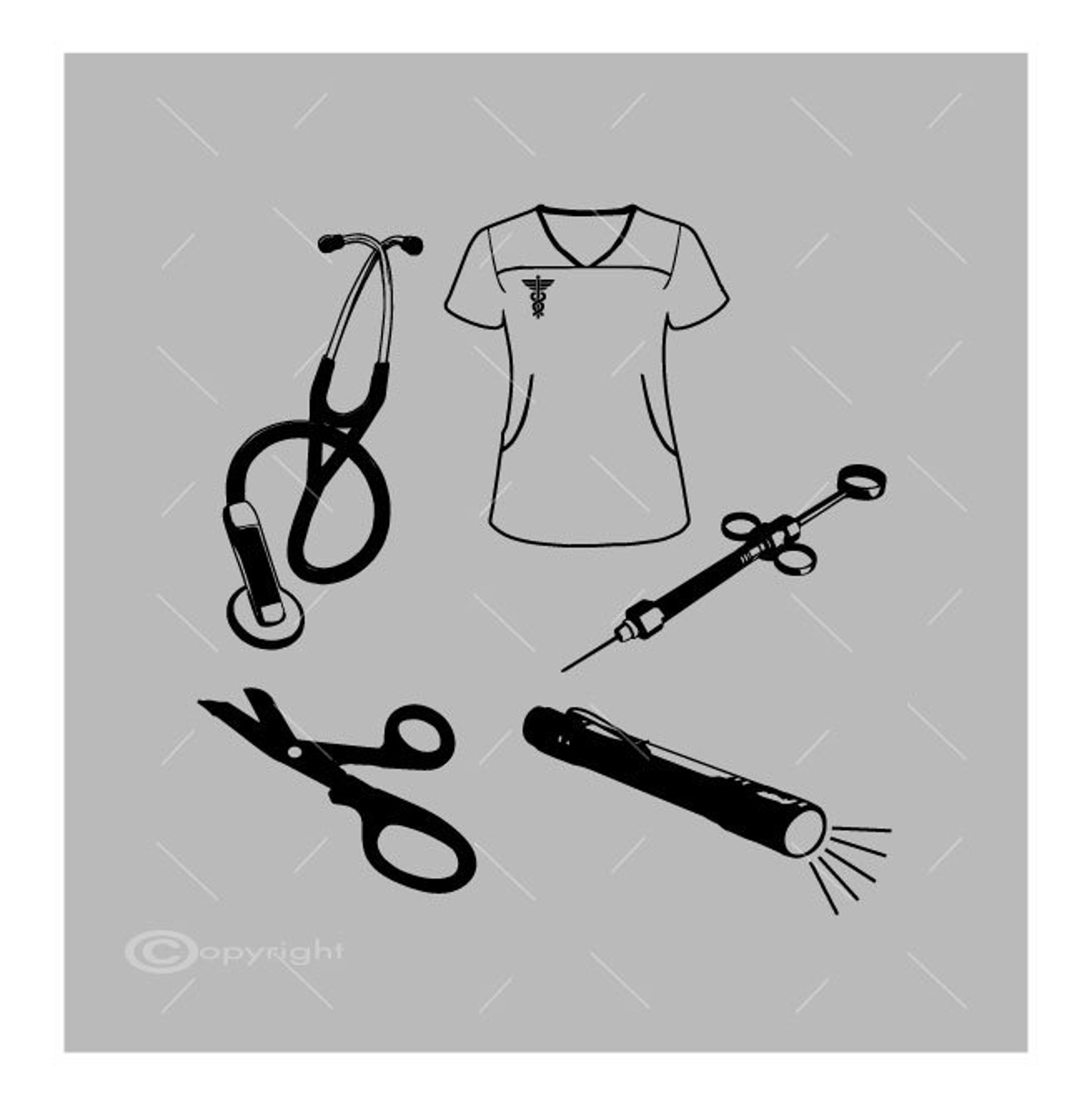 Nurse Vector Pack Vector Images SVG Files Digital Cutting - Etsy