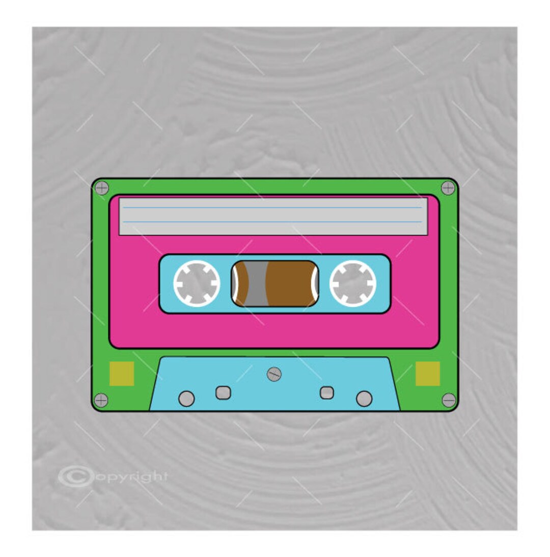 Cassette Tape SVG: Vintage 80s Clipart (digital Download) - Etsy