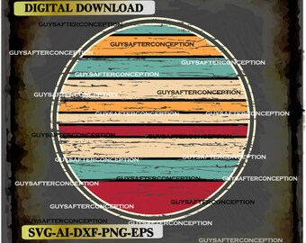Vintage Retro Circle Digital File Ai Eps PNG DXF Svg | Etsy