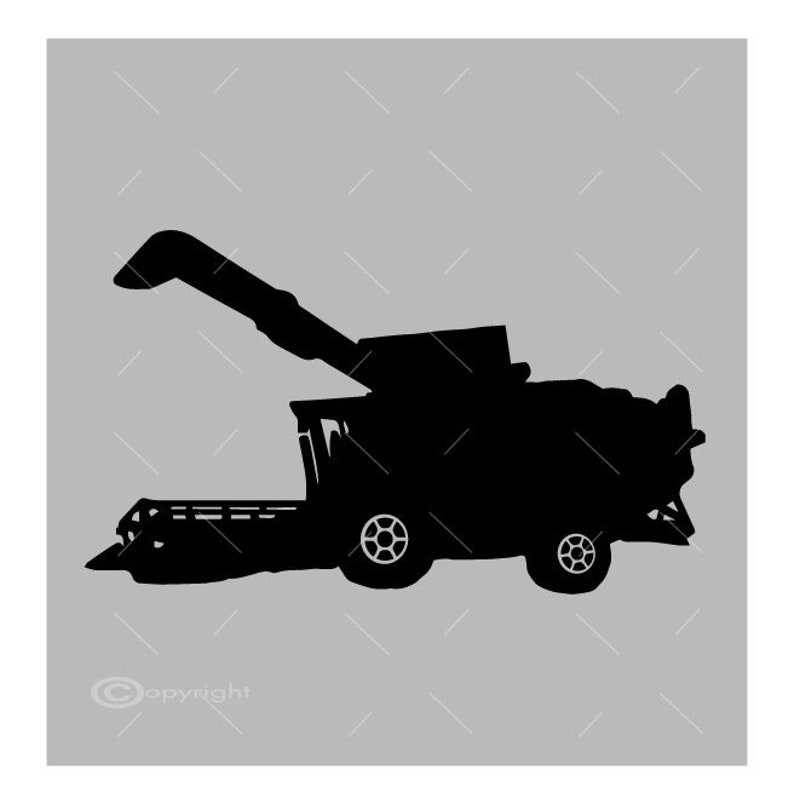 Combine Harvester Vector Images SVG Files Digital Cutting Files Ai Eps ...