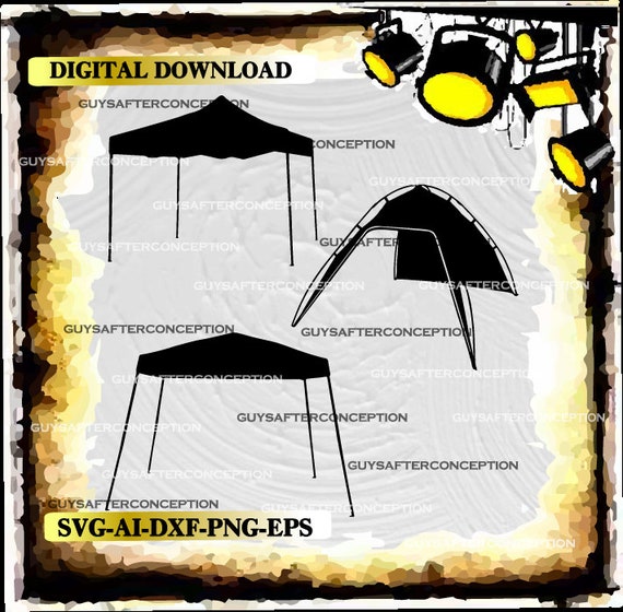 Three Canopies Vector Images SVG Files Digital Cutting Files | Etsy