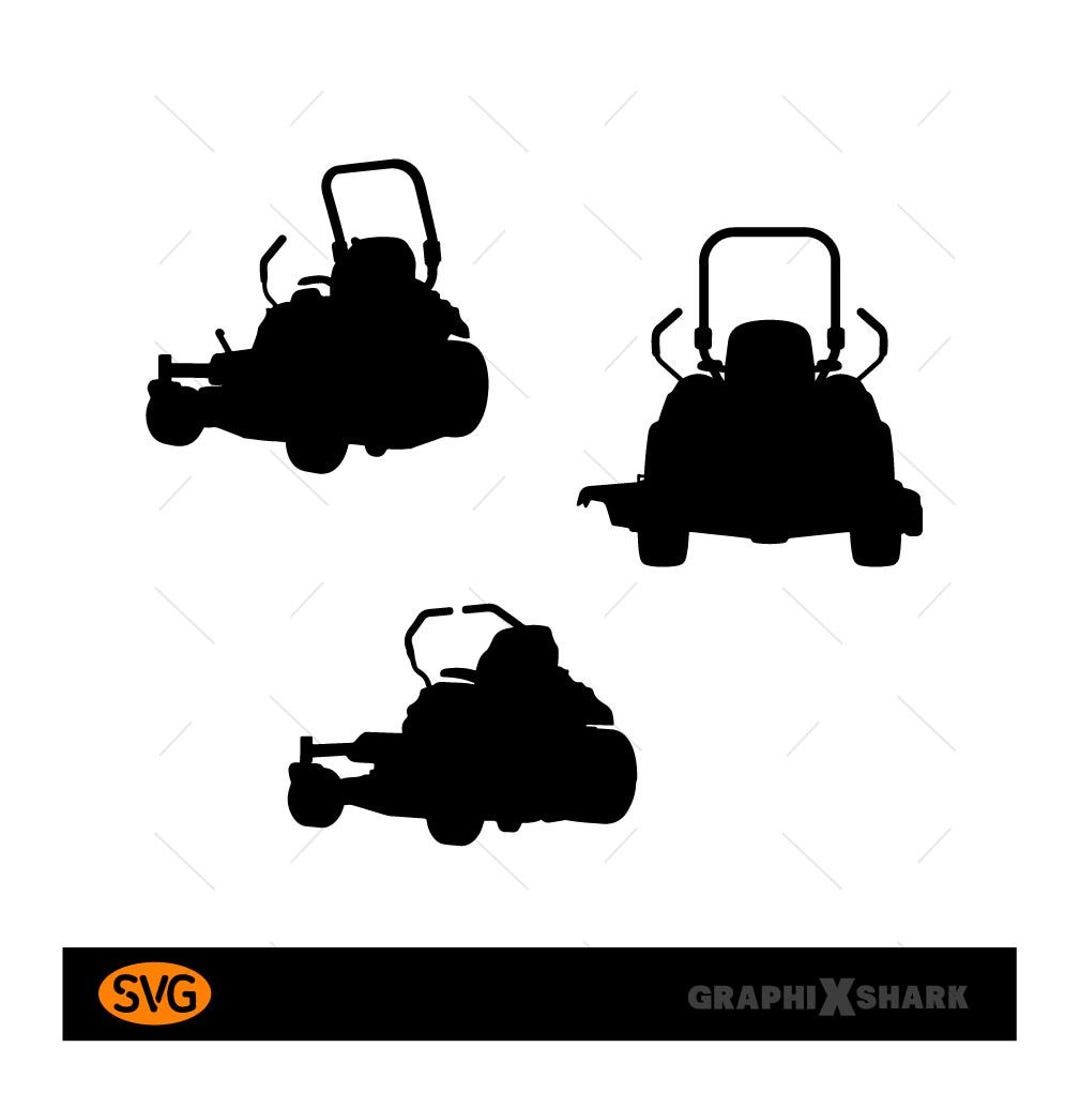 Zero Turn Mower SVG Bundle: Lawn Care Vector Cut File (digital Download ...