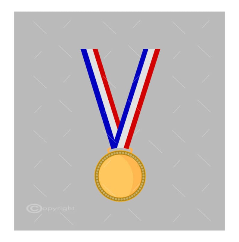 Gold Medal SVG - PNG - Dxf Digital File Clipart A1 - Etsy Australia