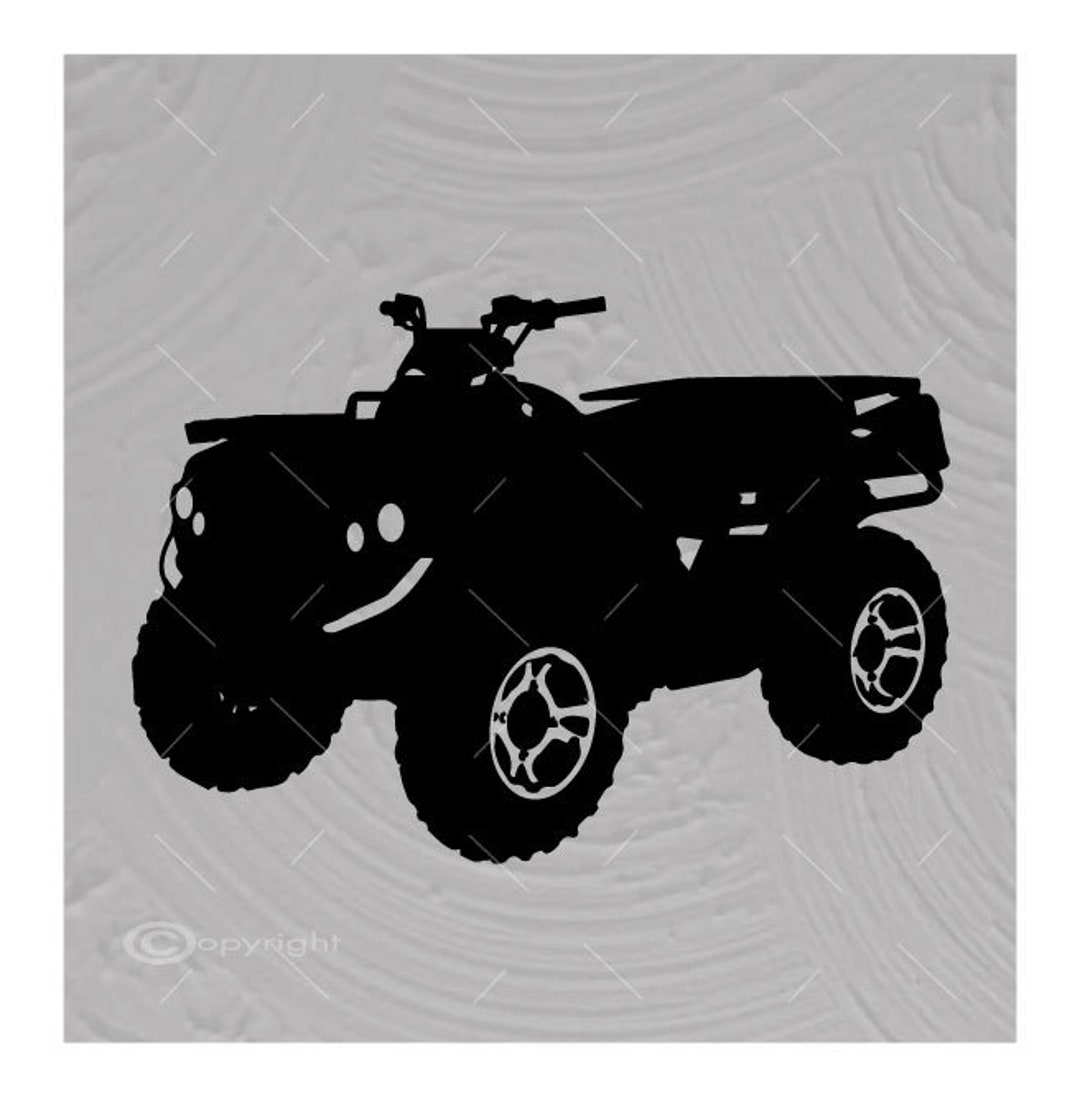 ATV SVG: Off-road 4 Wheeler Cut File Silhouette Design (digital ...