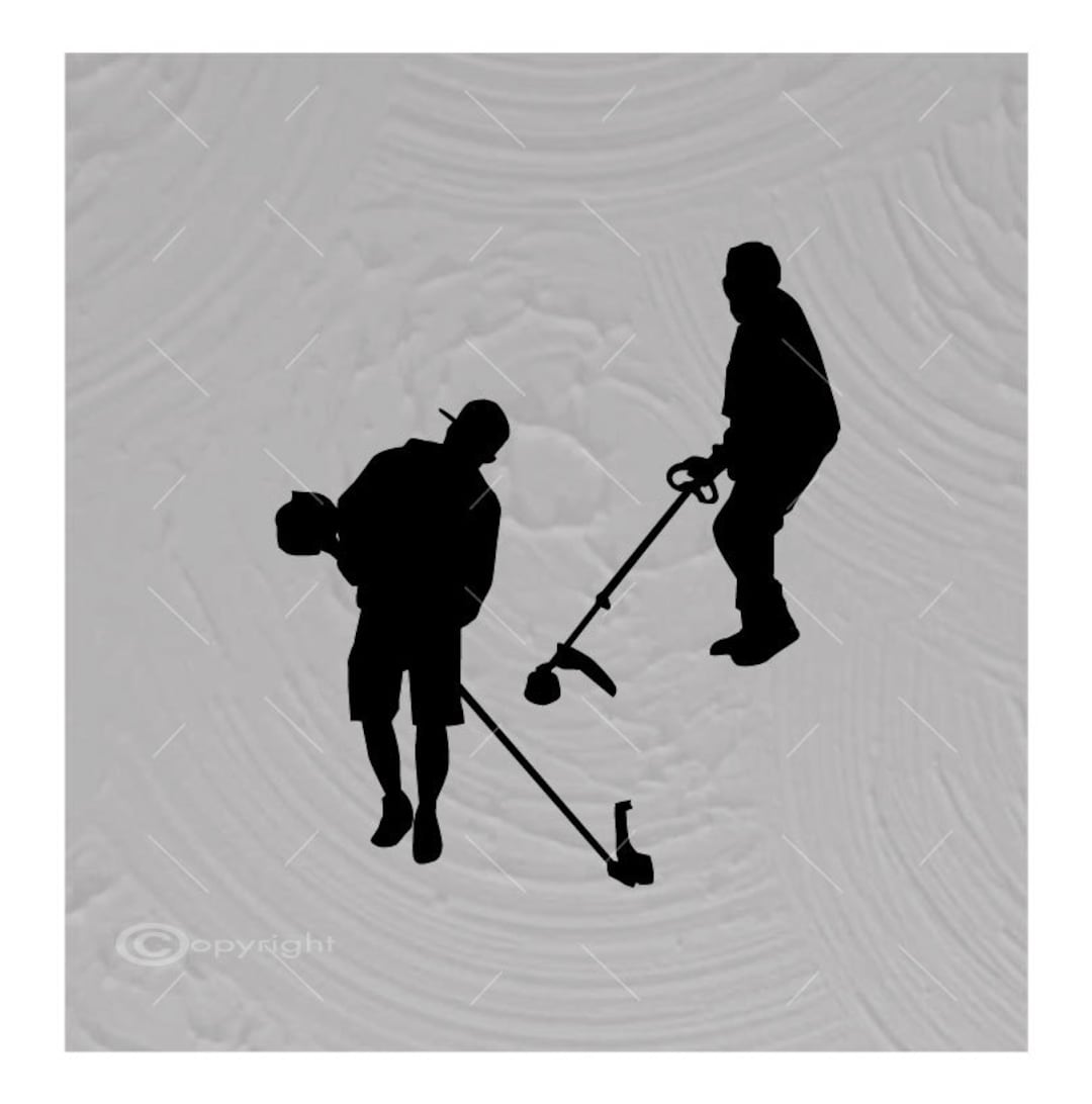 Two Landscaper Trimmers Vector Image SVG File Digital Cutting File Ai ...