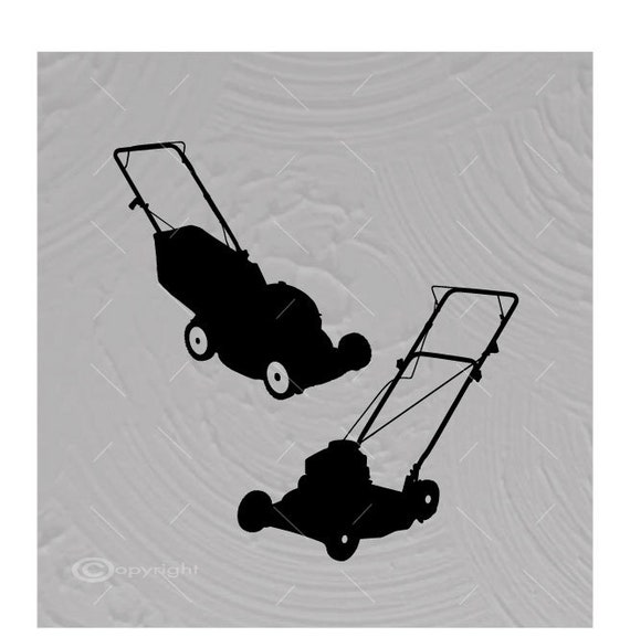 Two Push Lawn Mowers Vector Images Vinyl Decal T-shirt Digital - Etsy