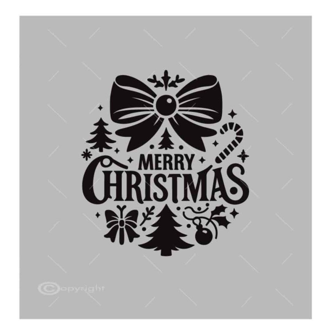 Merry Christmas SVG | Jpeg | Merry Xmas SVG | Holiday SVG | Christmas ...