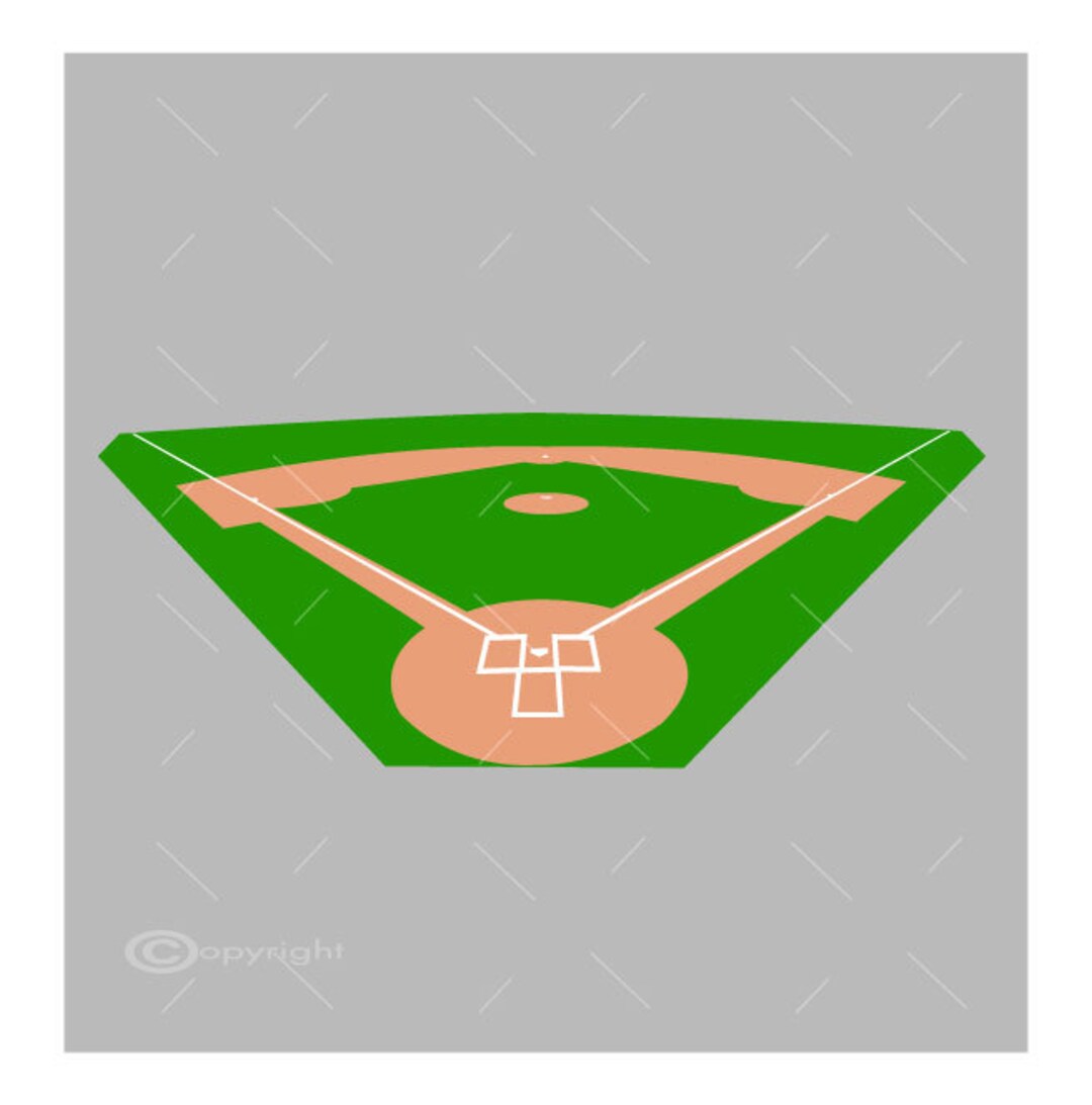 Baseball Field SVG: Diamond Ballpark Clipart (digital Download) - Etsy
