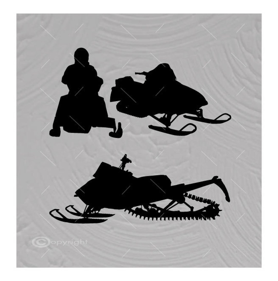 Snowmobile SVG Bundle: Winter Snowmobiling Vector Images ( Digital ...