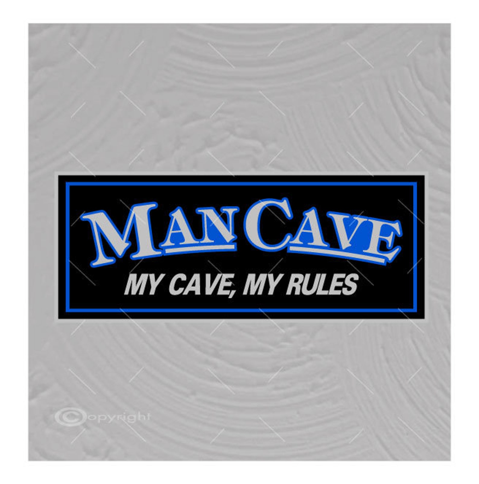 My Cave My Rules Man Cave Sign Cut File SVG Files Digital - Etsy