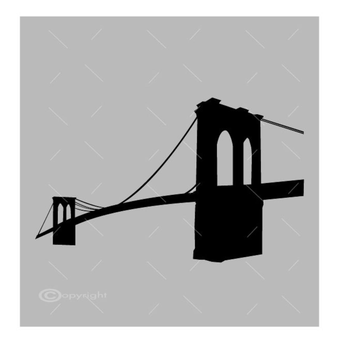 Brooklyn Bridge Vector Images SVG Files Digital Cutting Files - Etsy