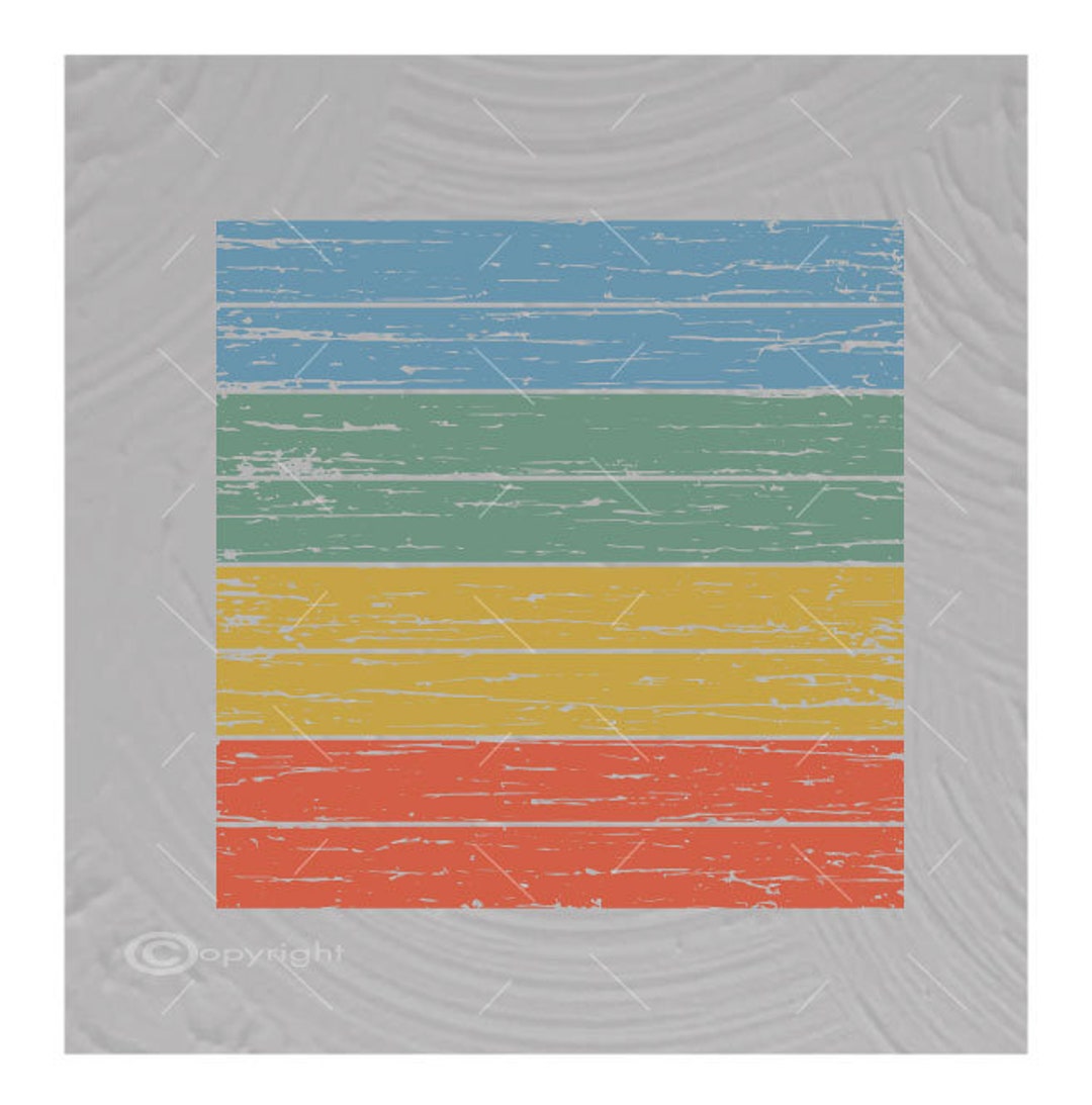 Distressed Vintage Retro Square Digital File Ai - Eps - PNG - DXF - Svg ...