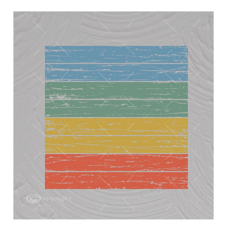 Distressed Vintage Retro Square Digital File Ai Eps PNG - Etsy