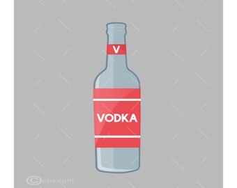 Vodka Bottle Svg - Etsy UK