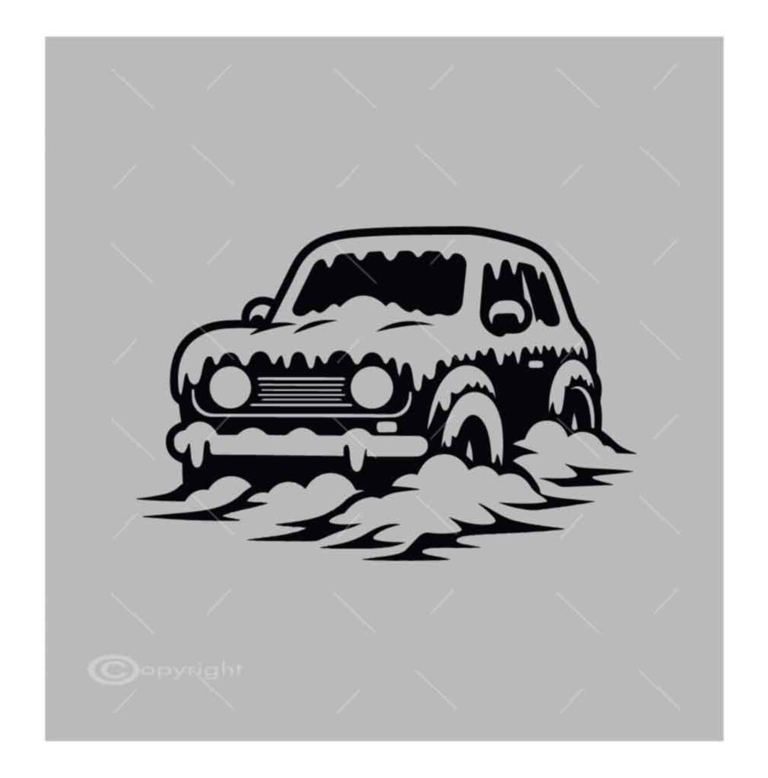 Winter Storm SVG | Jpeg | Snowing SVG | Snow Covered Car | Png | Snow ...