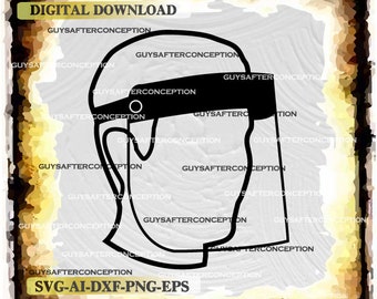 Face Shield Vector Image SVG File Digital Cutting File Ai | Etsy