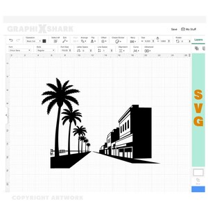 Venice Beach SVG | Boardwalk Palm Tree SVG | California Cricut ...