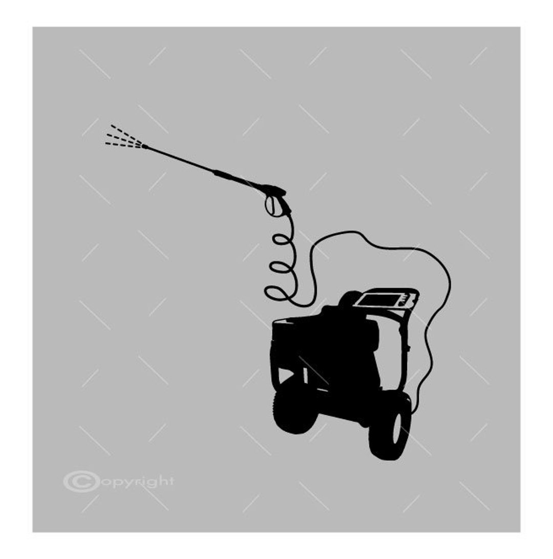 Pressure Washer SVG: Cleaning Power Wash Cut File Silhouette (digital ...