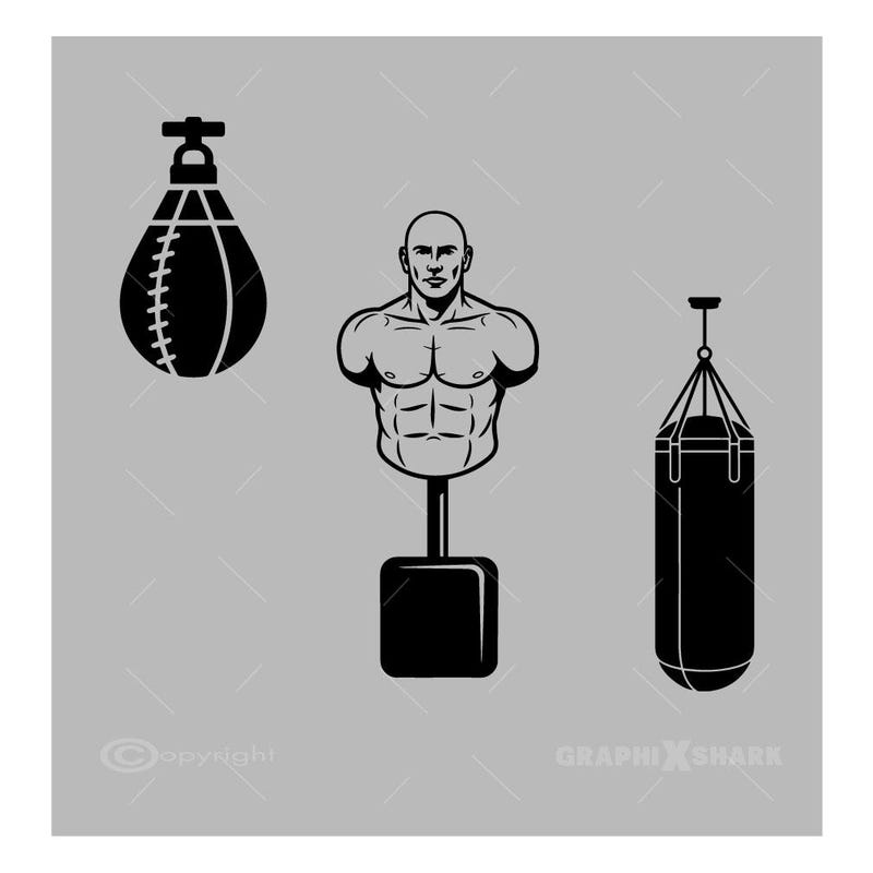 Boxing Bag Svg - Etsy