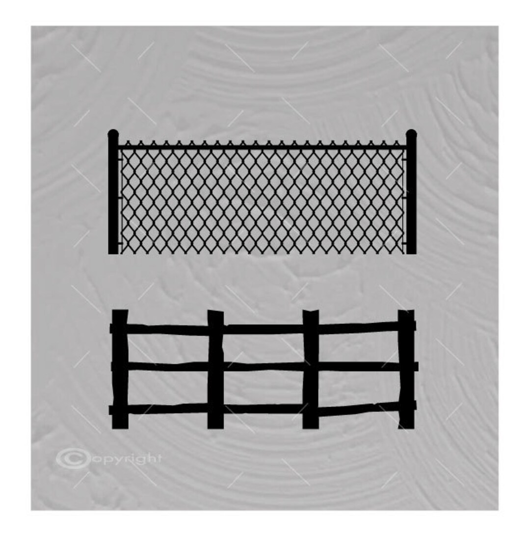 Fence SVG Bundle: Wooden Chain Link Cut Files Vector (digital Download ...