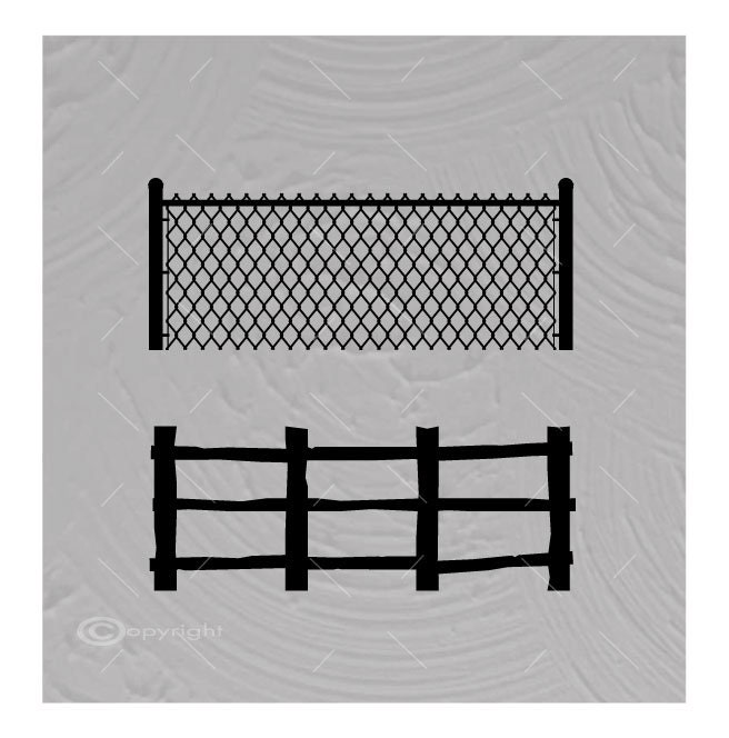 Two Fences Vector Image SVG File Digital Cutting File Ai Eps - Etsy UK