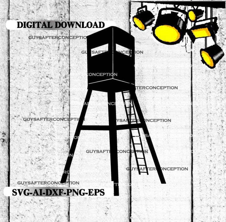 Deer Stand Vector Images SVG Files Digital Cutting Files Ai - Etsy