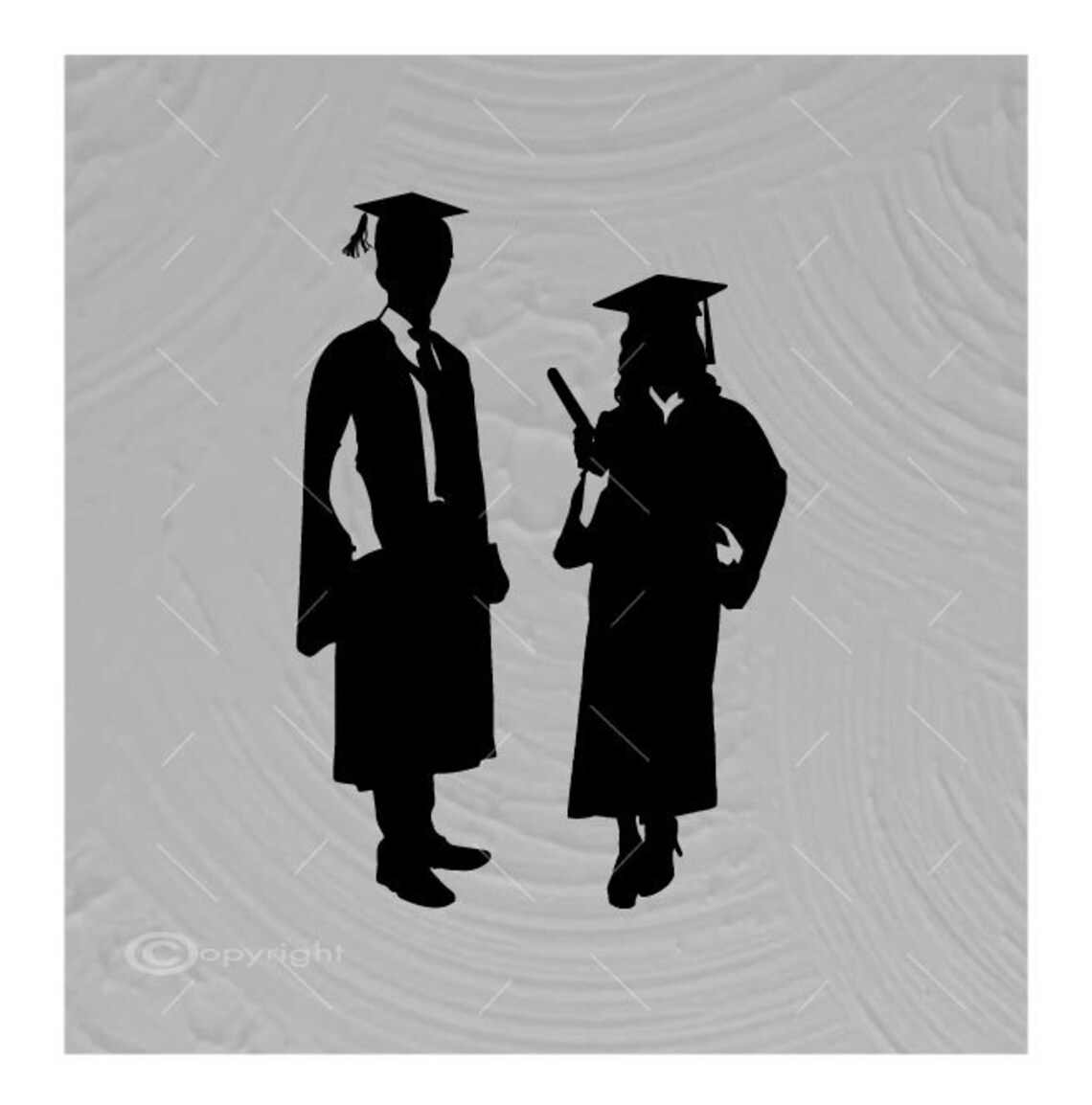 Man and Woman Graduation Vector Image SVG Files Digital - Etsy