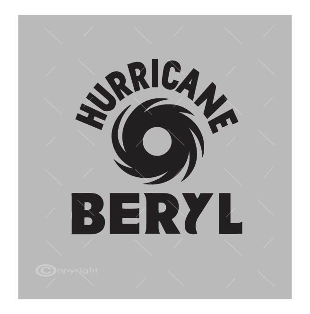 Huracán Beryl SVG / PNG / Jpeg / Huracán SVG Imagen vectorial A1 - Etsy ...