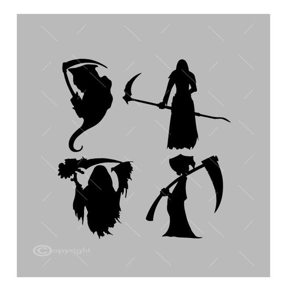 Female Grim Reaper Vector