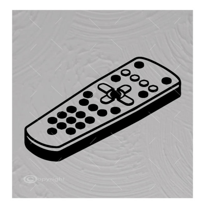 TV Remote Control Vector Art Vinyl Decal T-shirt Digital - Etsy