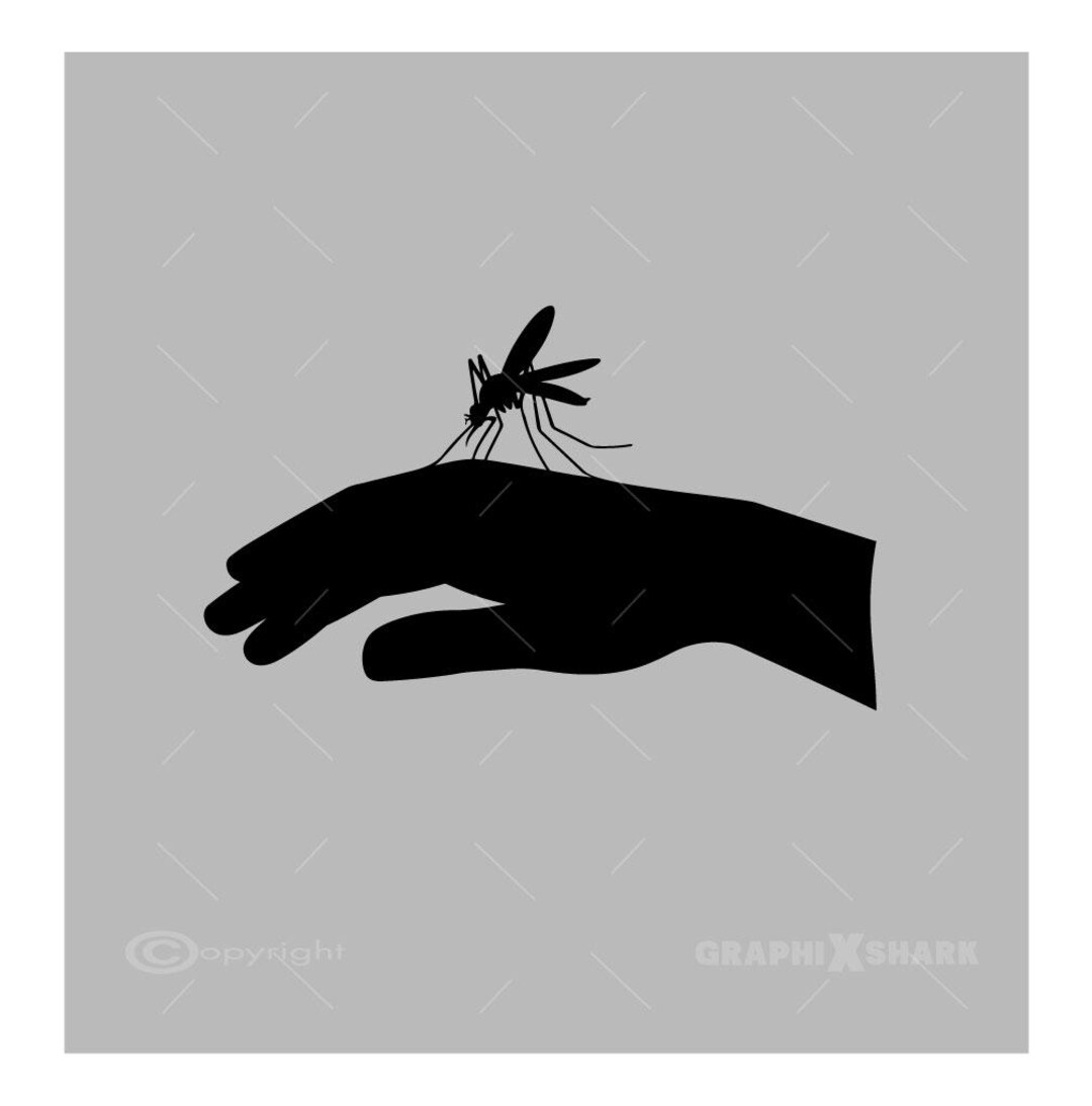 Mosquito SVG: Insect Bite Vector Silhouette Cut File (digital Download ...