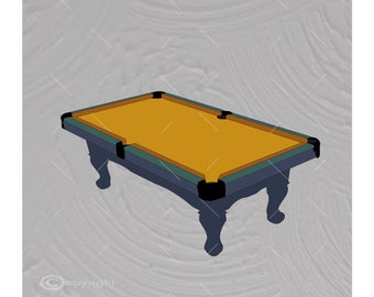 Pool Table Svg - Etsy