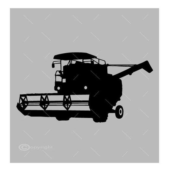 Combine Tractor Clipart Zero