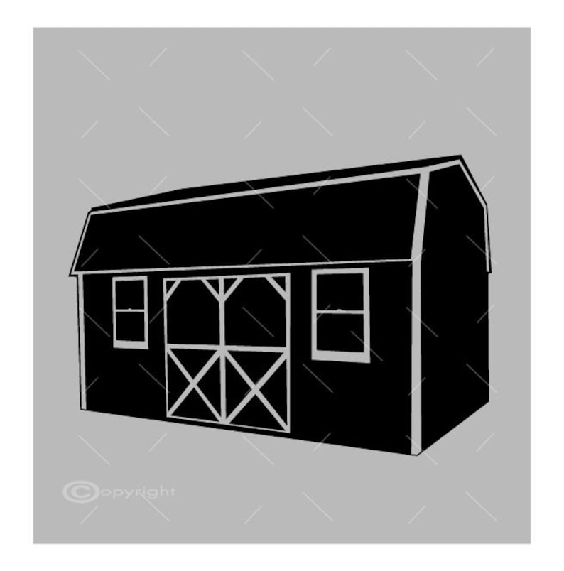 Shed Vector Images SVG Files Digital Cutting Files Ai Eps - Etsy