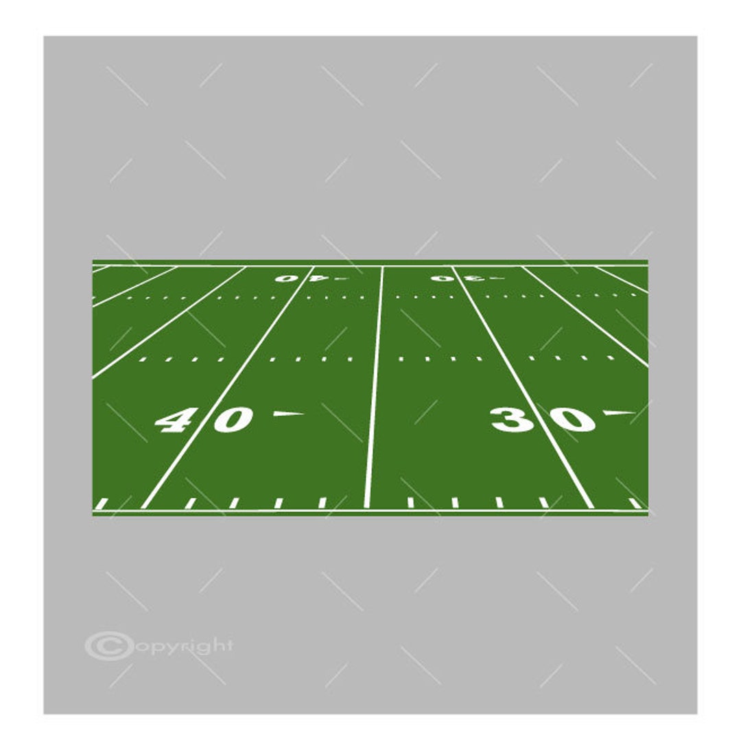 American Football Field SVG: Gridiron Turf Sports Graphic (digital ...
