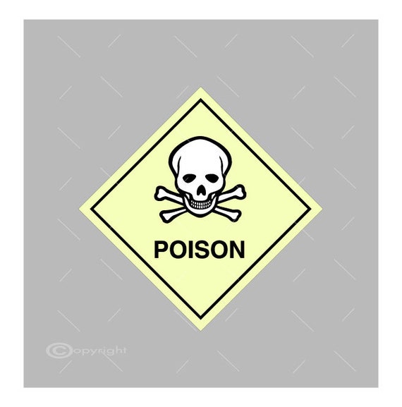 Poison Safety Sign Cut File SVG Files Digital Vector Image Ai - Etsy