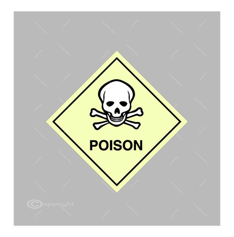 Poison Safety Sign Cut File SVG Files Digital Vector Image Ai - Etsy