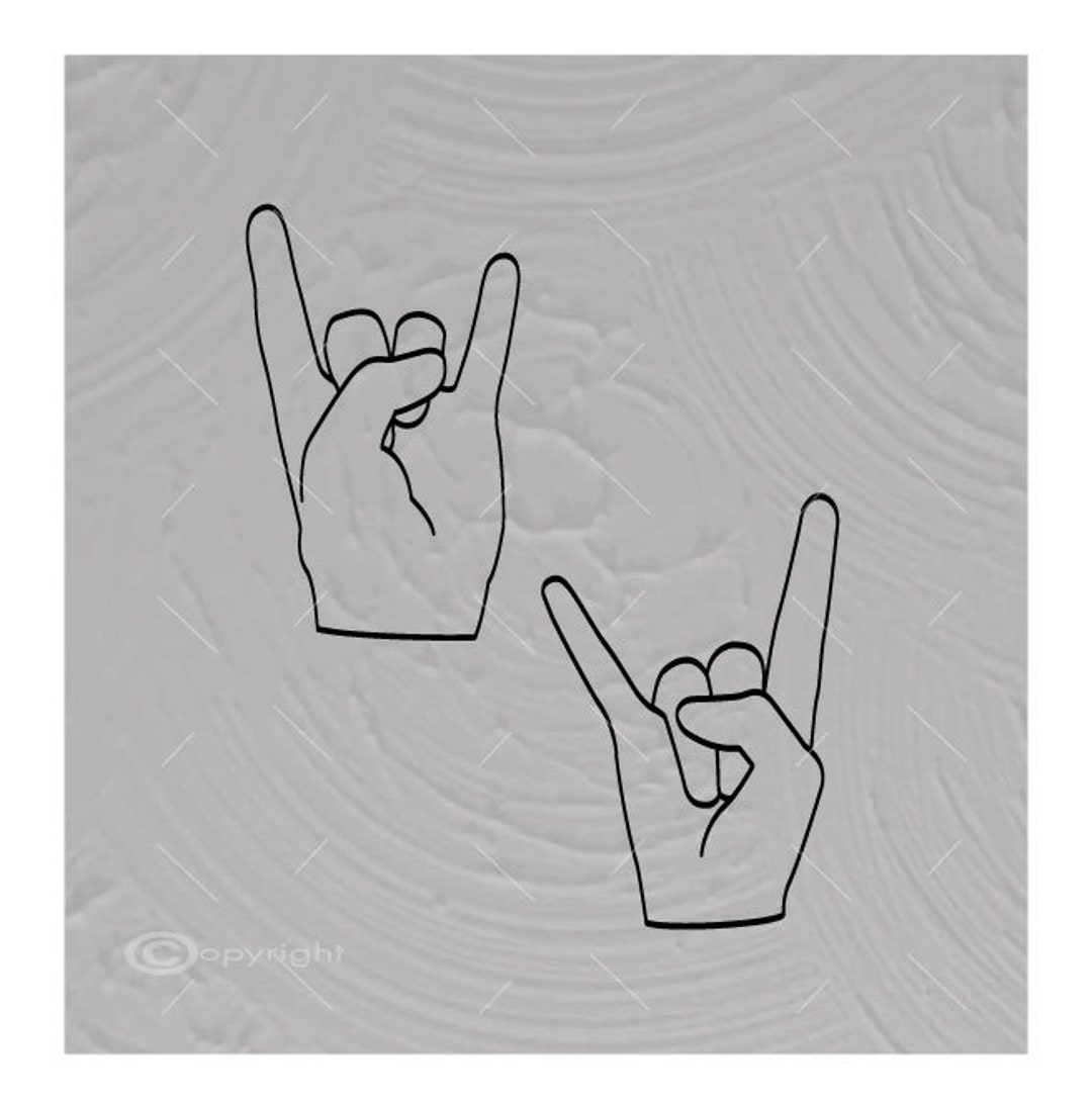 Rock Hand Sign SVG: Hand Horns Cut File Vector (digital Download) - Etsy