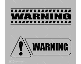 Warning Signs Png - Etsy