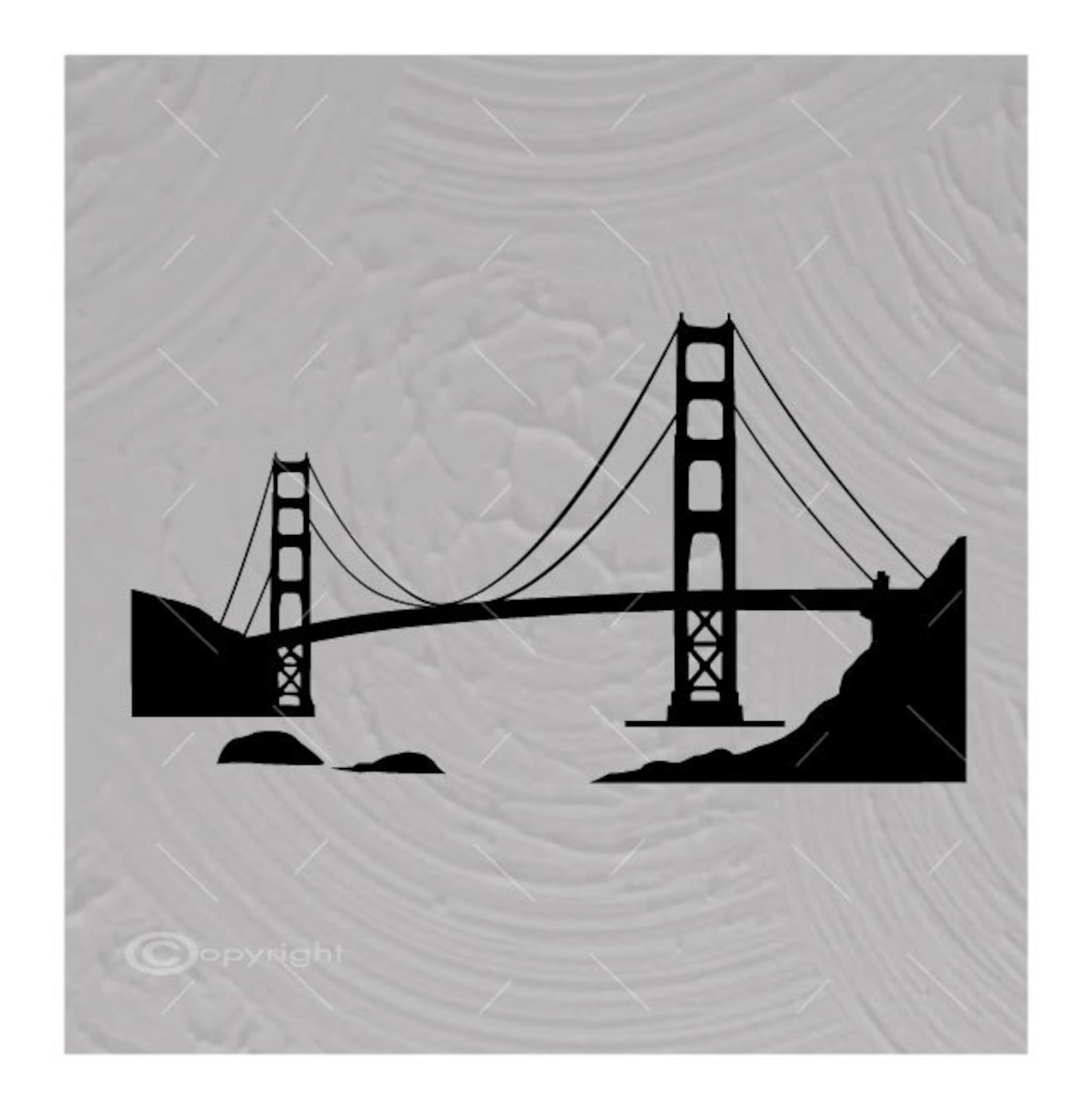 Golden Gate Bridge Vector Images SVG Files Digital Cutting - Etsy