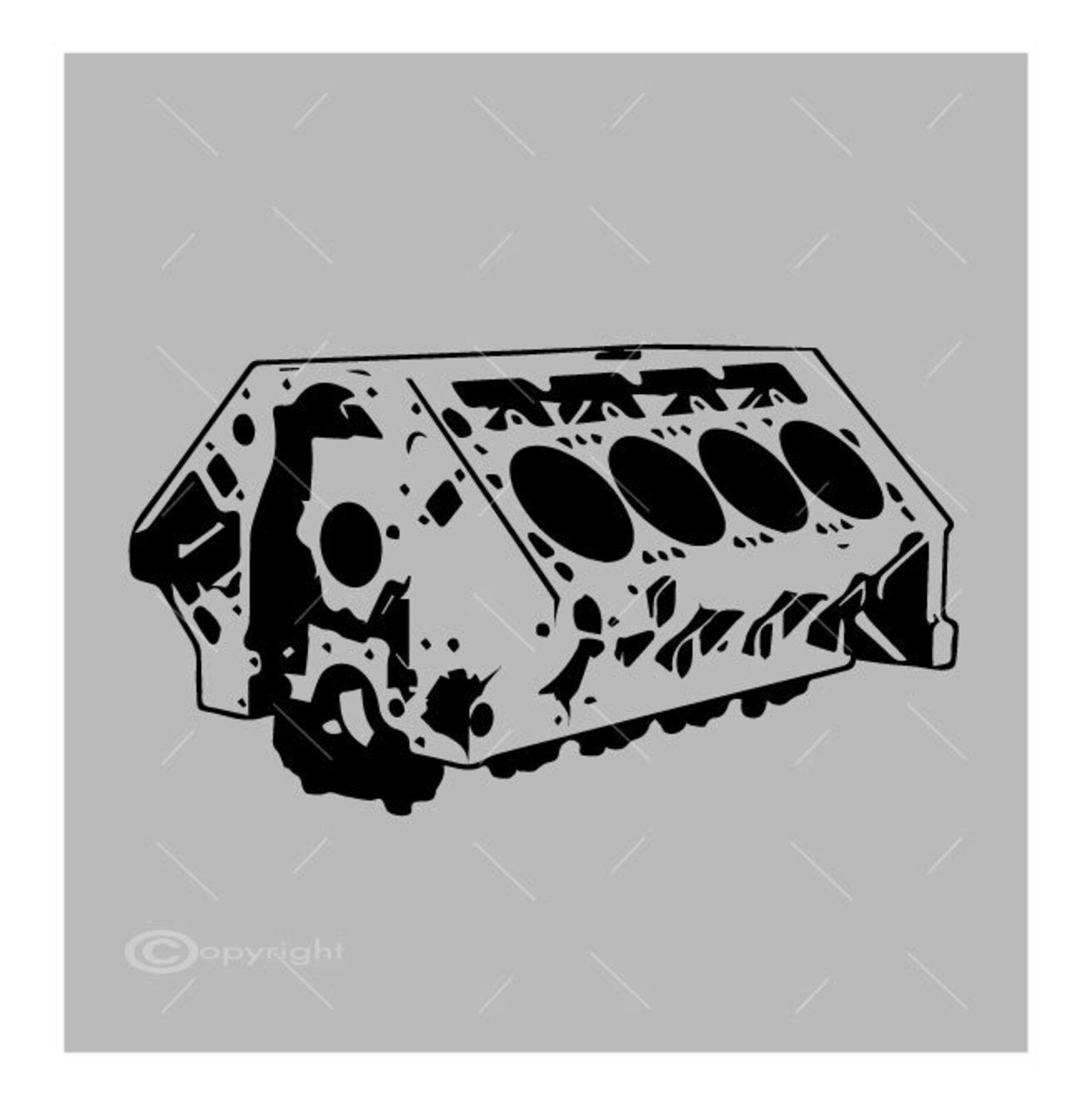 Engine Block Vector Images SVG Files Digital Cutting Files Ai - Etsy