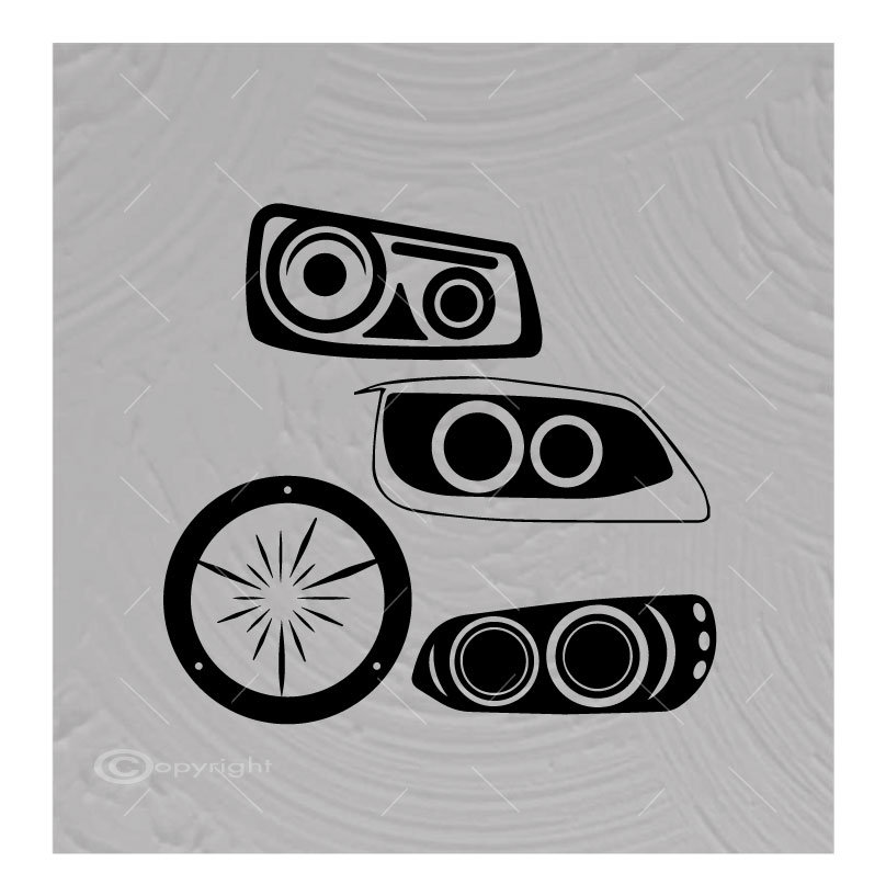 Truck Headlights Clipart