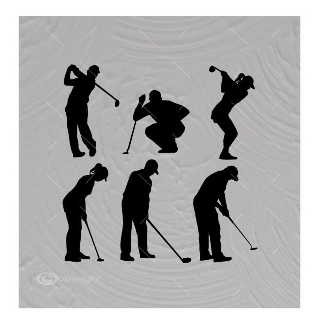 Golf SVG Bundle: Player Golfer Cut File Vector Image (digital Download ...